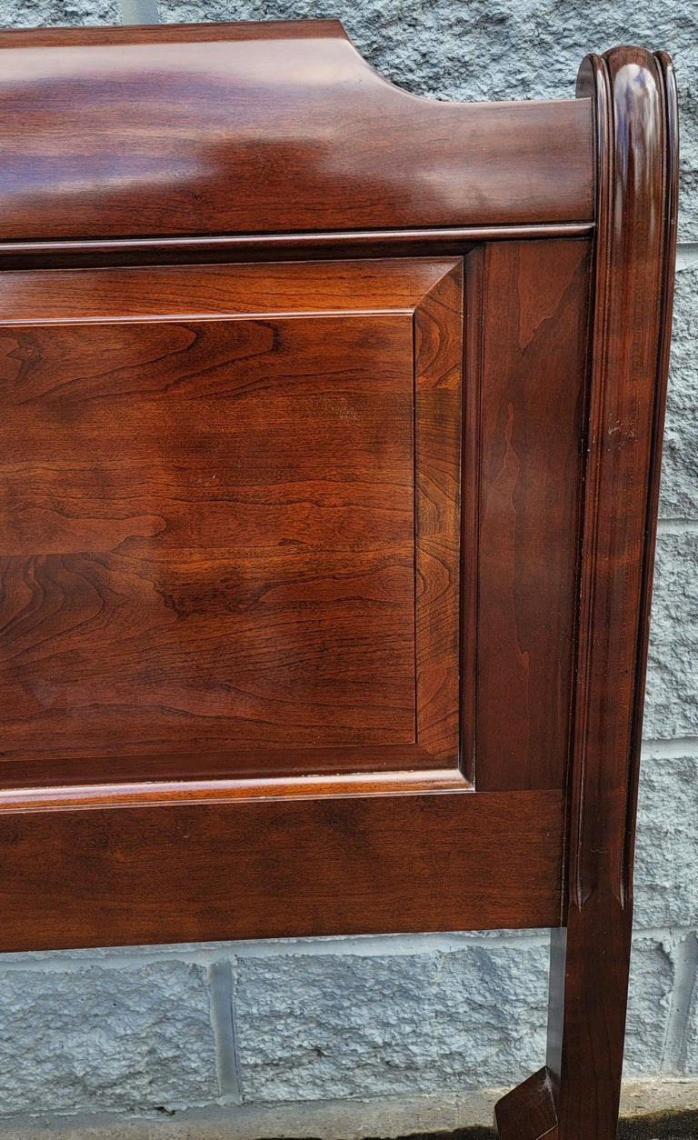 Stickley Solid Dark Cherry Panels Full Size Headboard For Sale at 1stDibs
