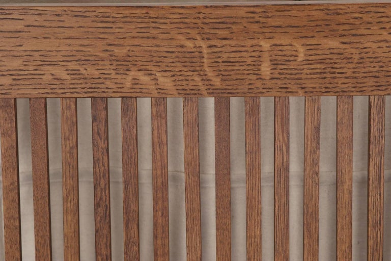 Stickley Tall Back Settee at 1stDibs
