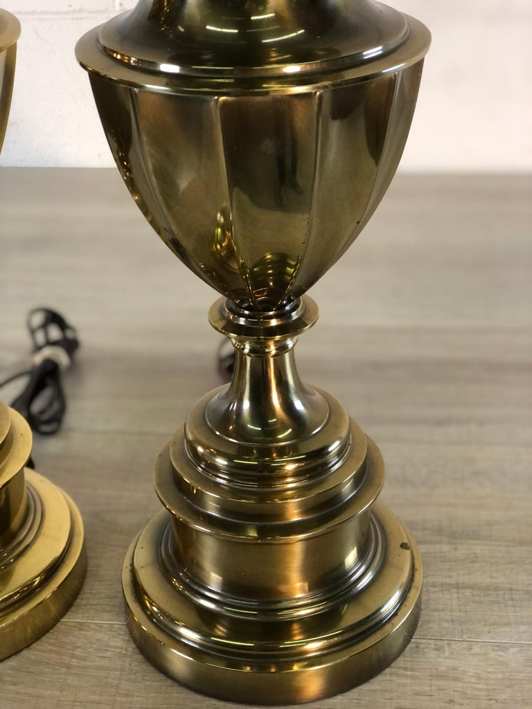 Stiffel Brass Table Lamps, Pair at 1stDibs