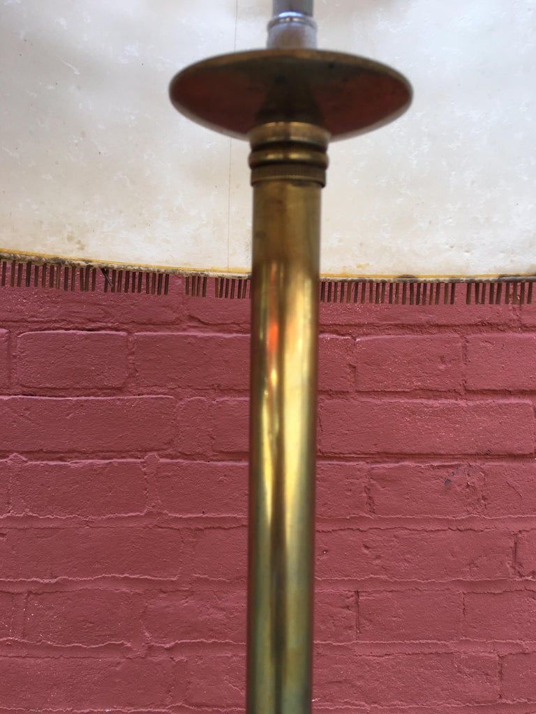 Stiffel Floor Lamp with Original Maria Kipp Shade For Sale at 1stDibs