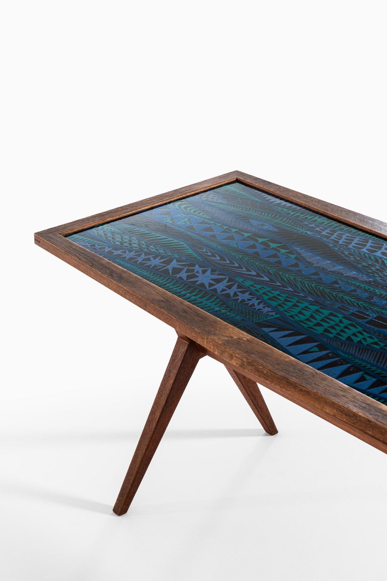 Stig Lindberg Coffee Table Produced by Gustavsberg in Sweden For Sale ...