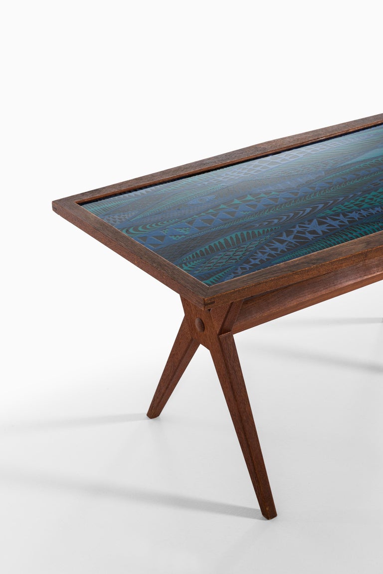 Stig Lindberg Coffee Table Produced by Gustavsberg in Sweden For Sale ...
