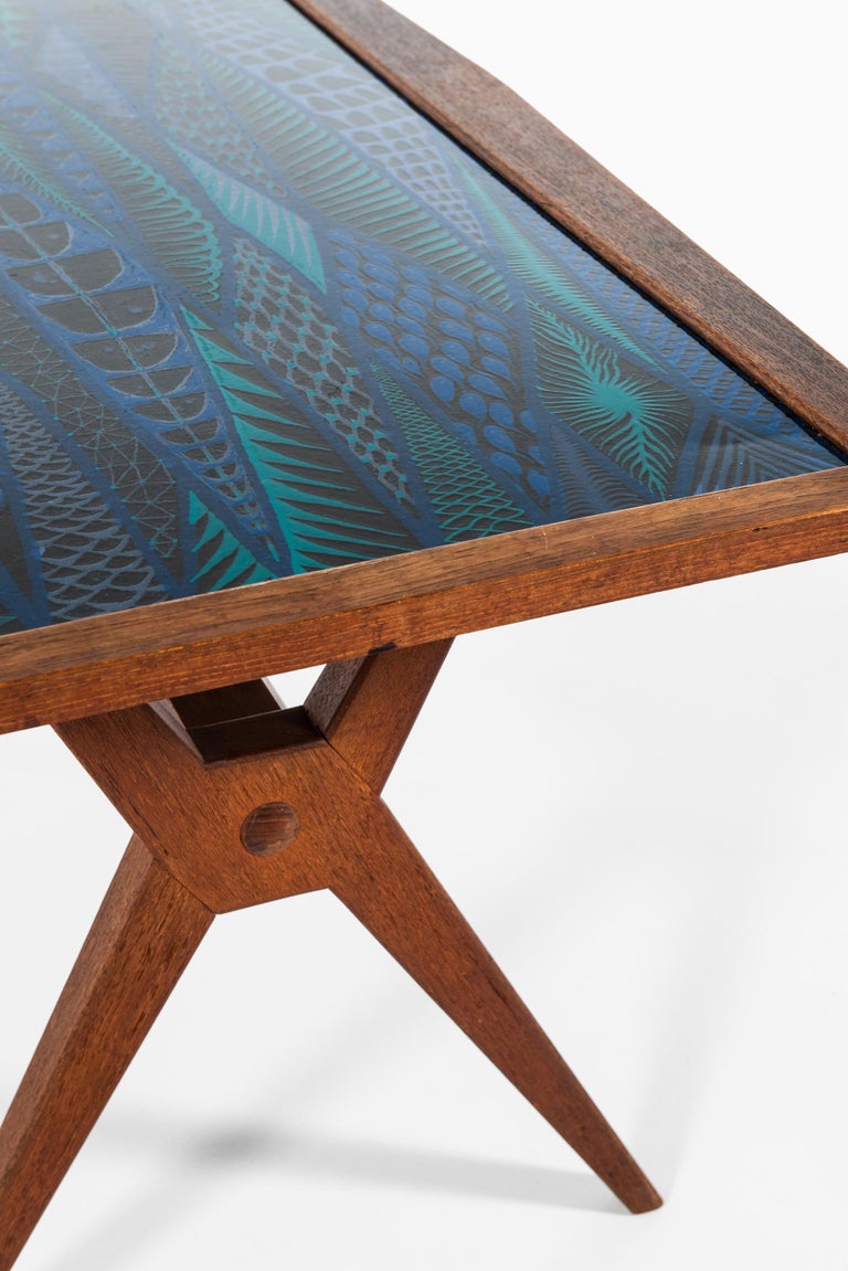 Stig Lindberg Coffee Table Produced by Gustavsberg in Sweden For Sale ...