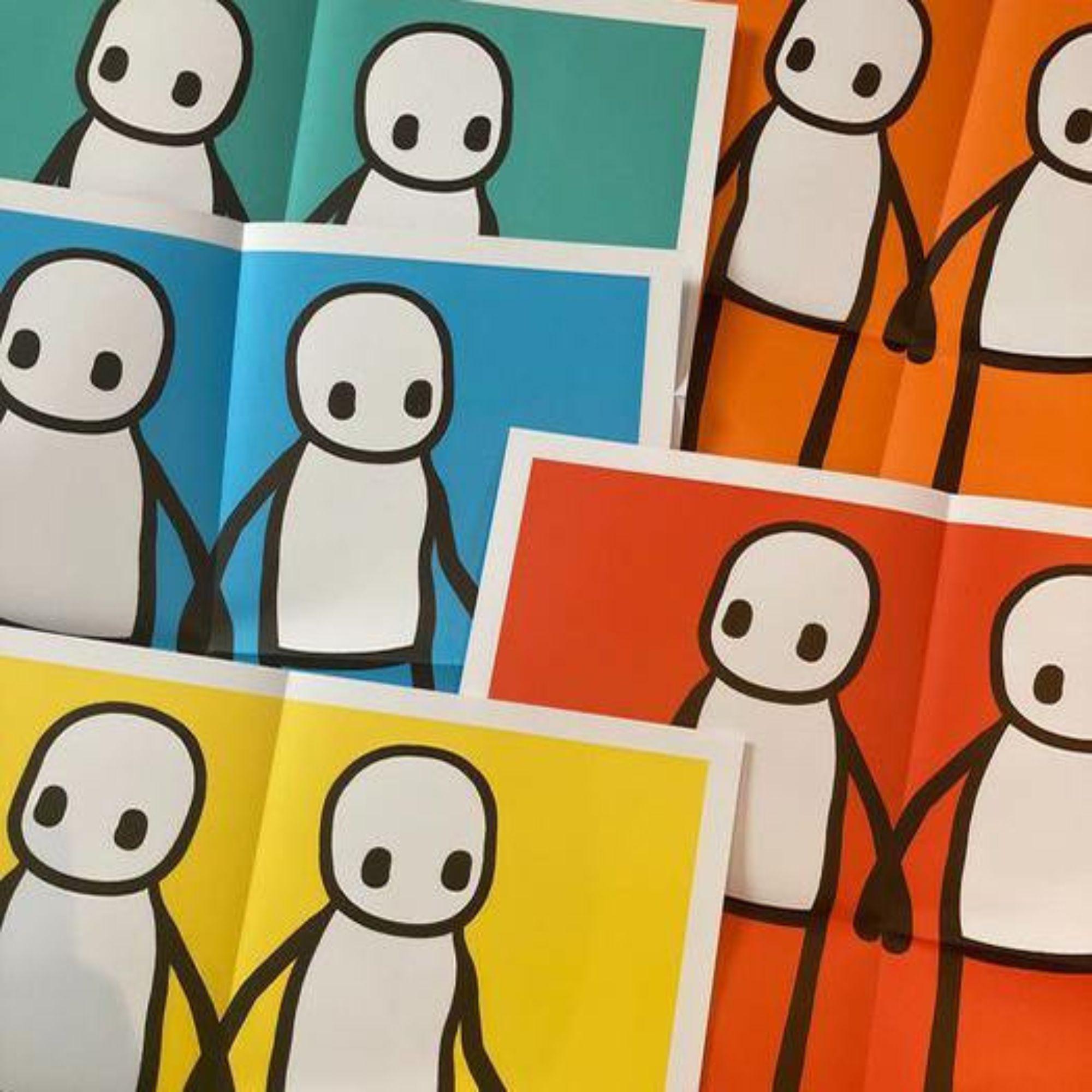 Stik - Standing Figure (Orange), Print, Lithograph, Street Art by Stik ...