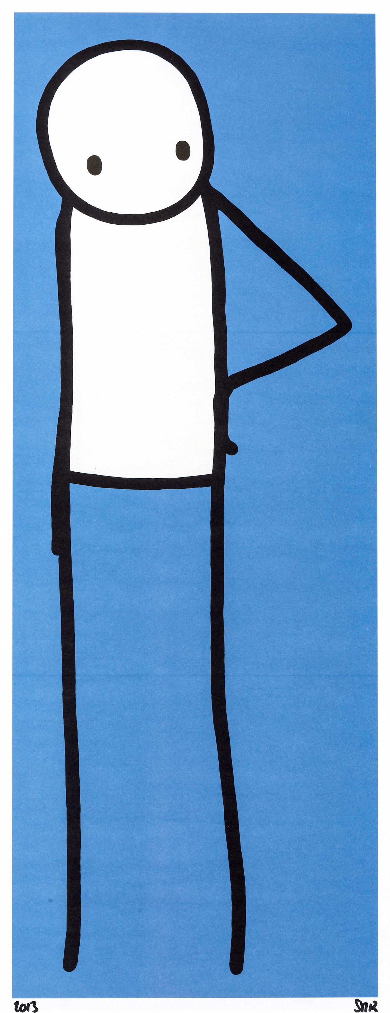 Stik - Hip (Blue), Print, Lithograph, Street Art by Stik at 1stDibs