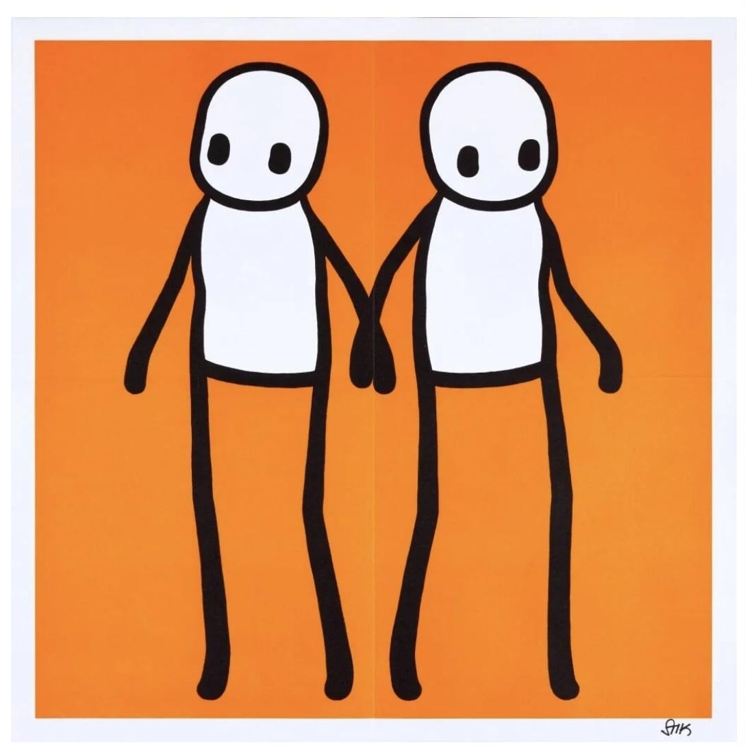 Stik - Stik, Holding Hands - Full Set of 5 (Signed) For Sale at 1stDibs