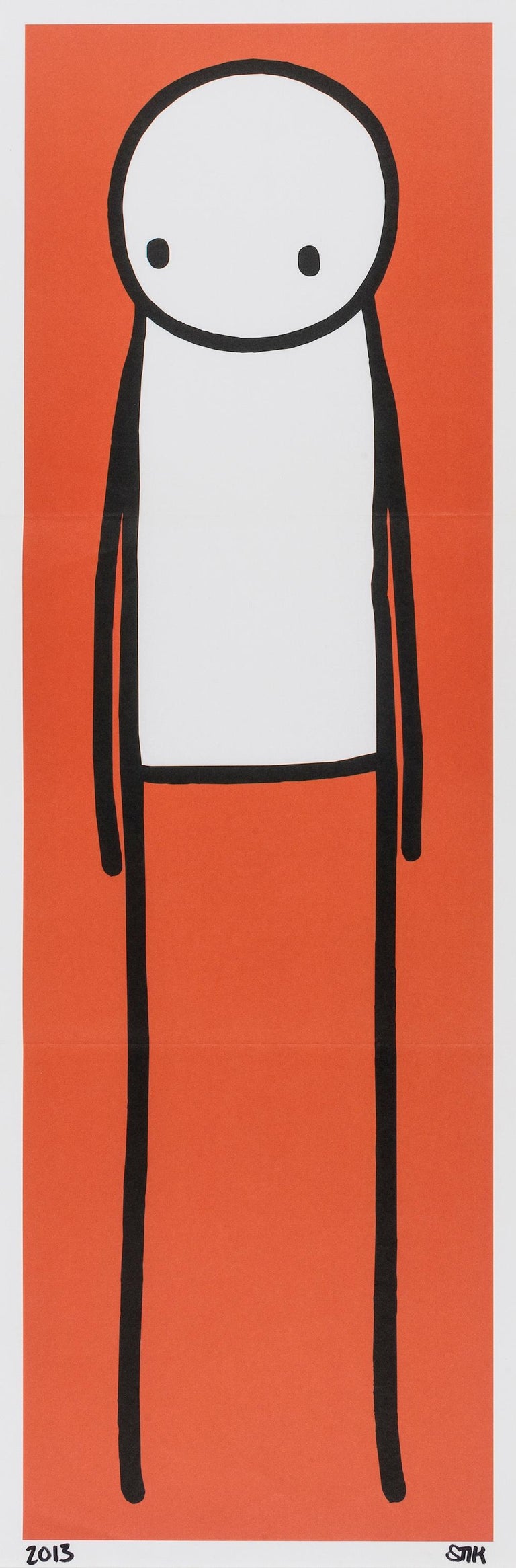 Stik - Standing Figure (Red), Print, Lithograph, Street Art by Stik at ...
