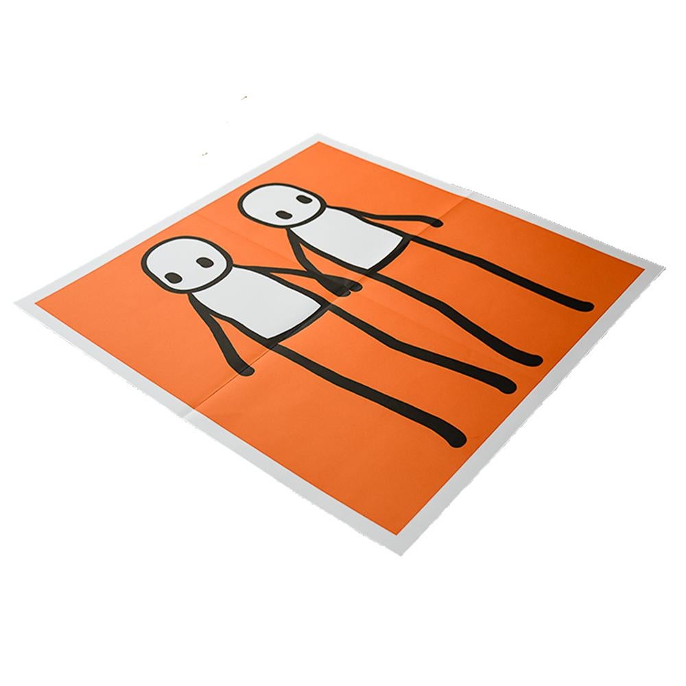 Stik - STIK Holding Hands (Orange) at 1stDibs | stik unsigned prints ...