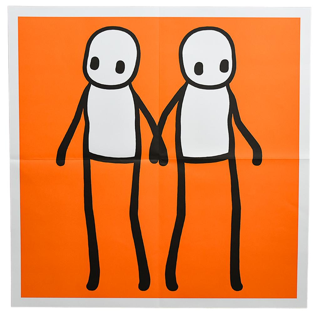 Stik - Standing Figure (Orange), Print, Lithograph, Street Art by Stik ...