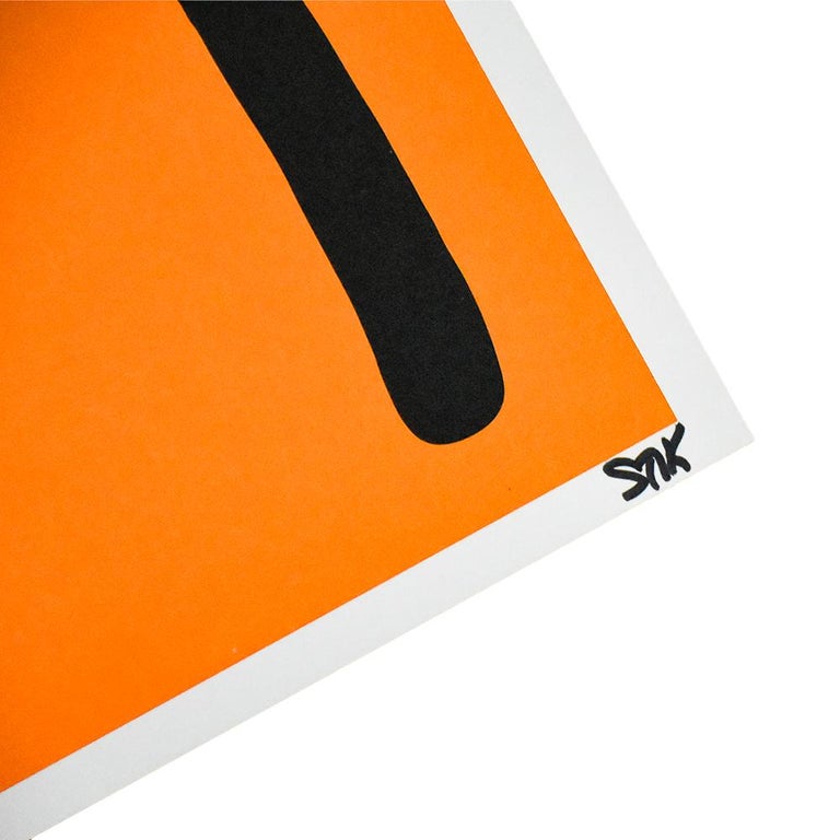 Stik - STIK Standing Figure (Orange Signed) at 1stDibs | stik original ...
