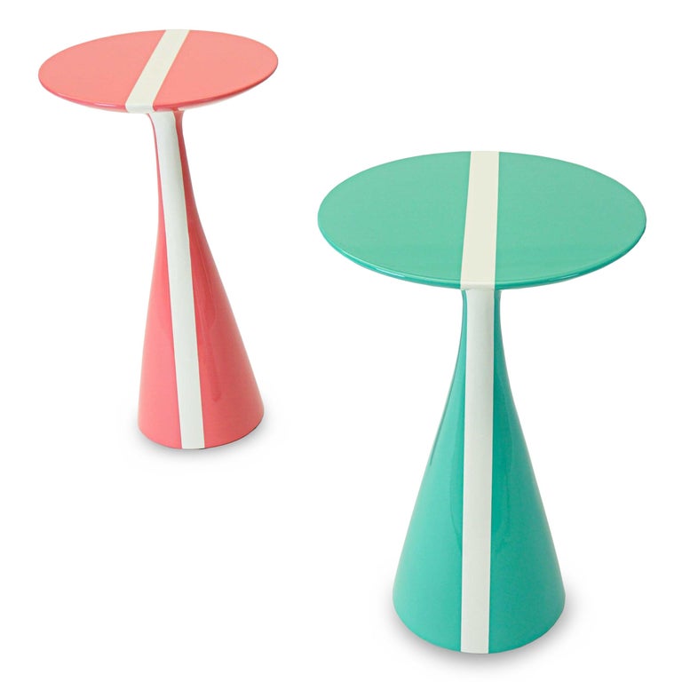 Stiletto Tables w/Stripe Accent For Sale at 1stDibs