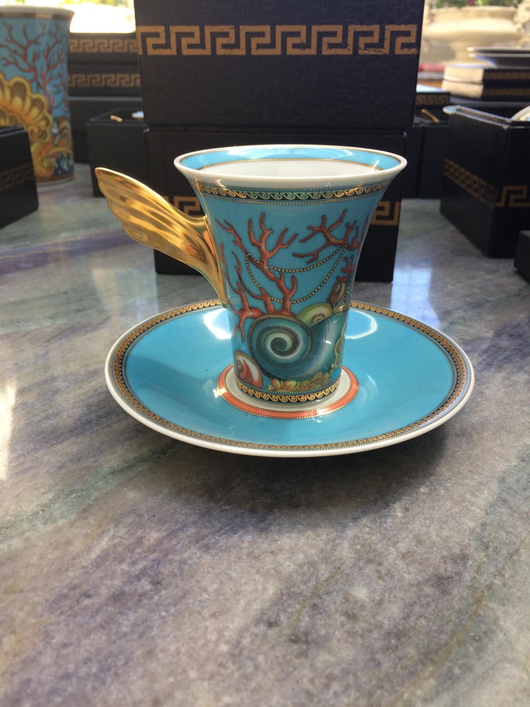 Still in the Box Pristine Set of Versace La Mer Dishes at 1stDibs ...