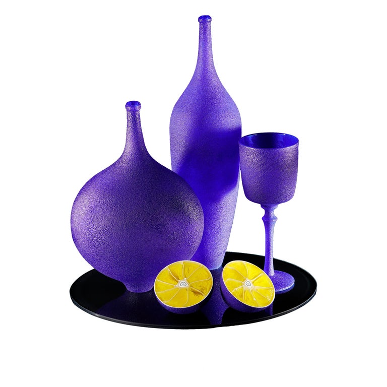 Still Life in Blue, a Glass Still Life Installation Art Work by Elliot ...