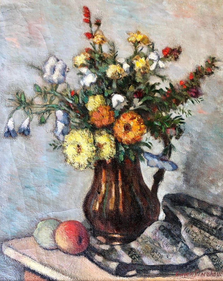 "Still Life of Fruit and Flowers" by Simka Simkhovitch at 1stDibs