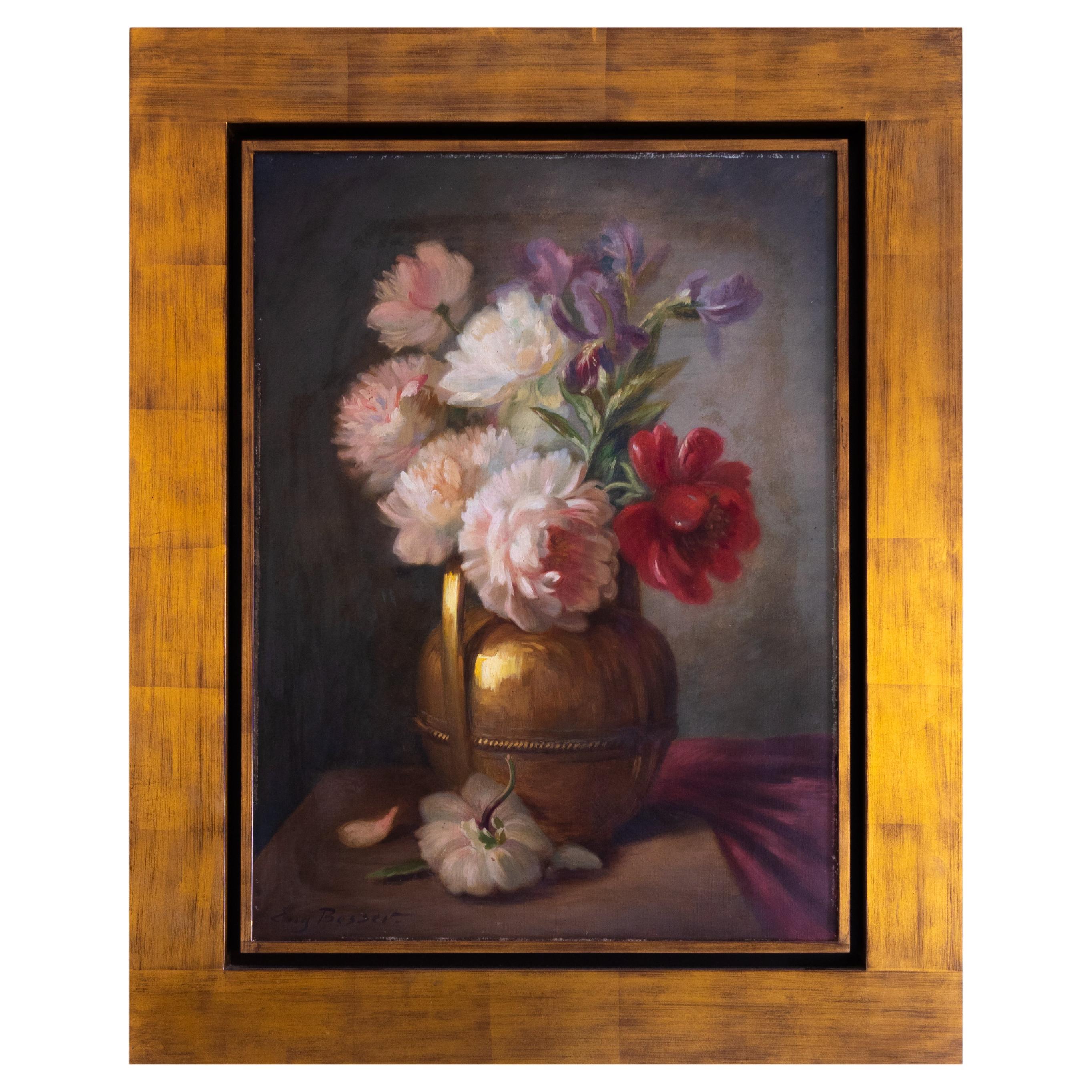 French Still Life Grapes Painting, 19th Century For Sale at 1stDibs