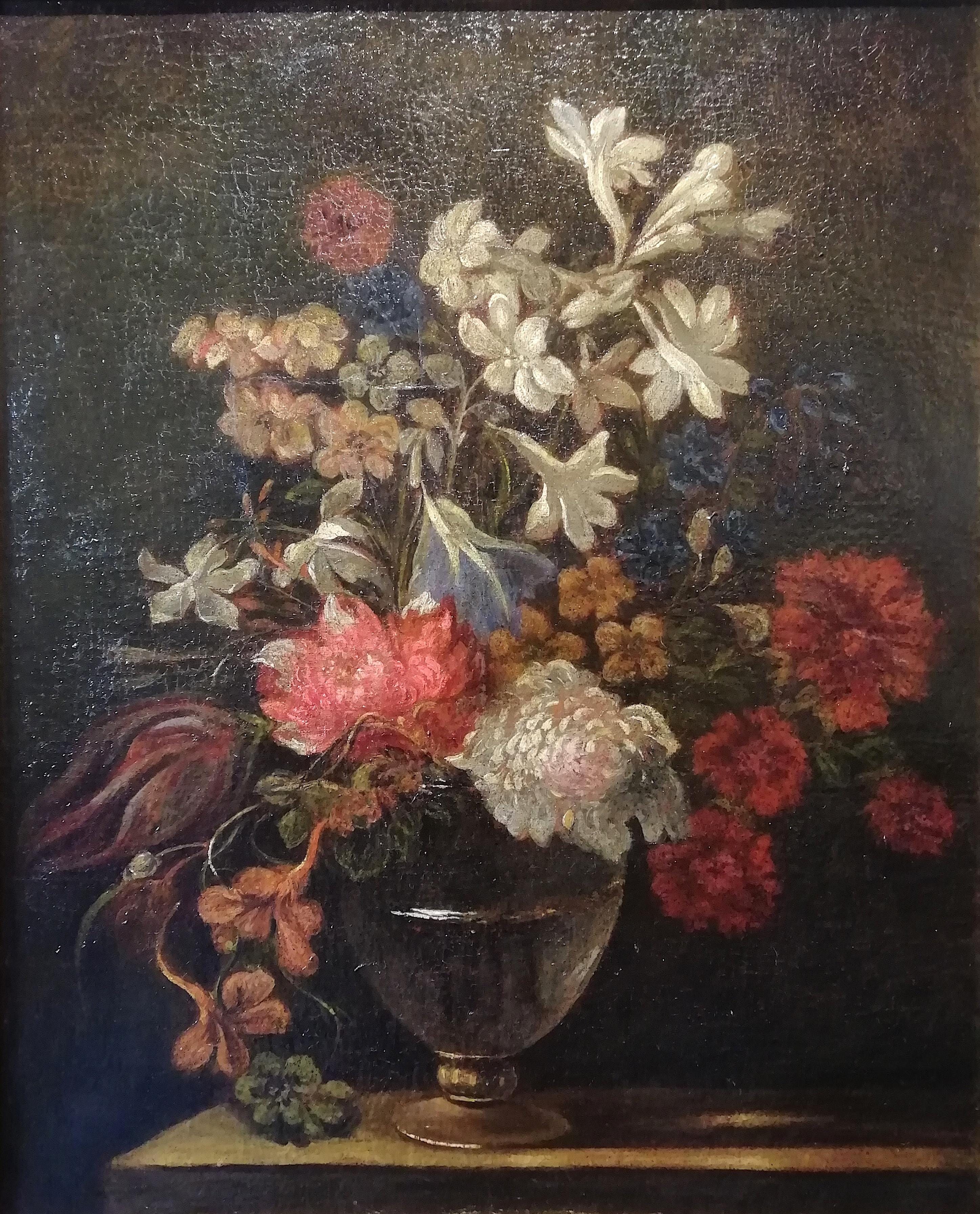 Still Life, Roman Painter Mid-17th Century Oil on Canvans Stanchi ...