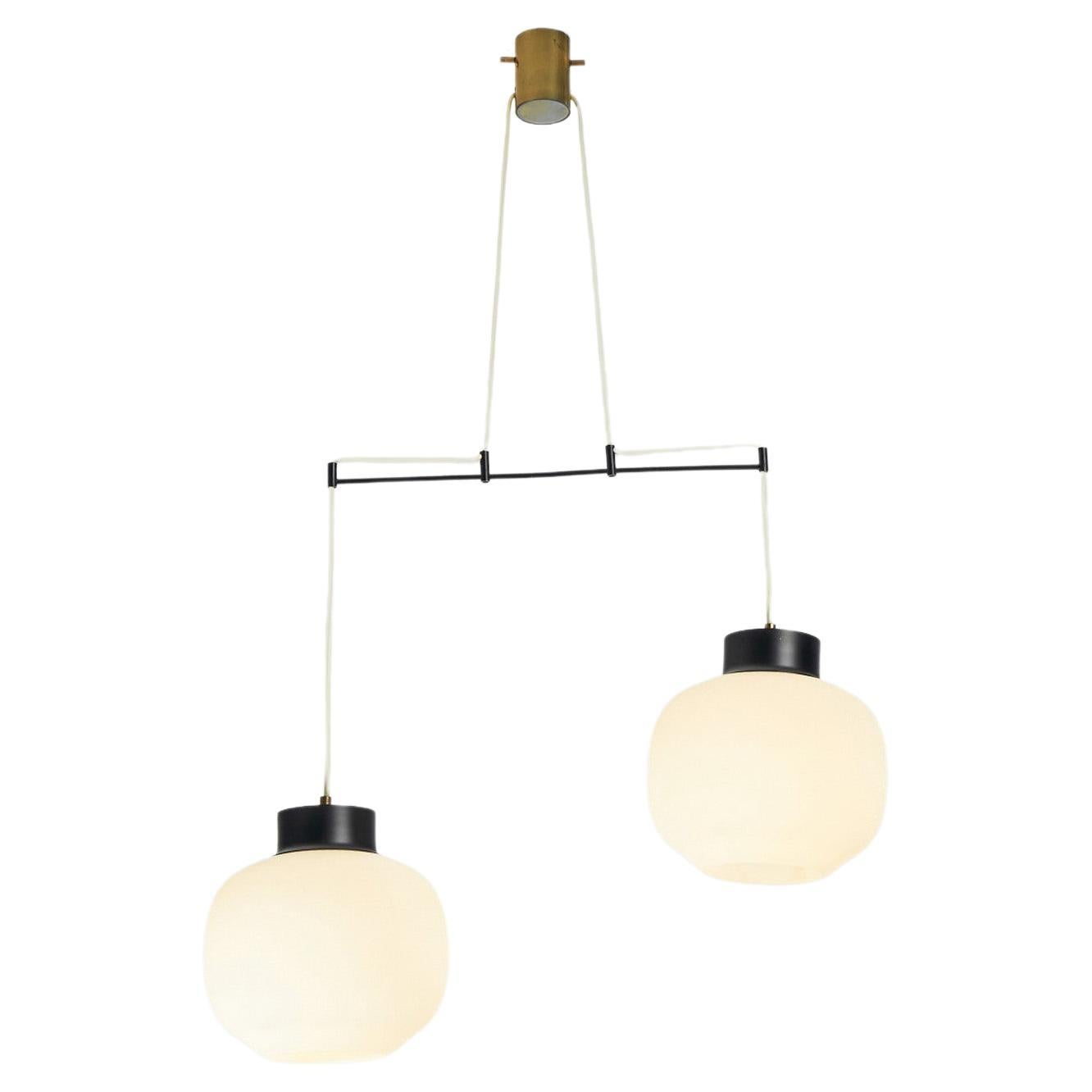 Stilnovo Asymmetrical Chandelier Italy 1960 For Sale at 1stDibs