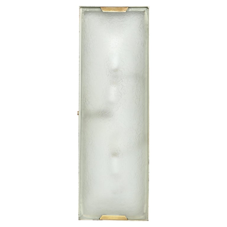 Stilnovo Rectangular Flush Mount Ceiling or Wall Light For Sale at 1stDibs
