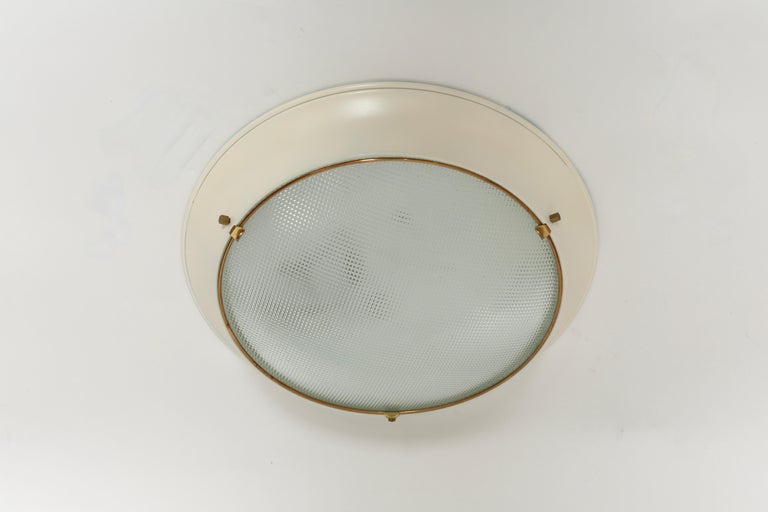 Stilnovo Style Flush Mount Ceiling Light For Sale at 1stDibs