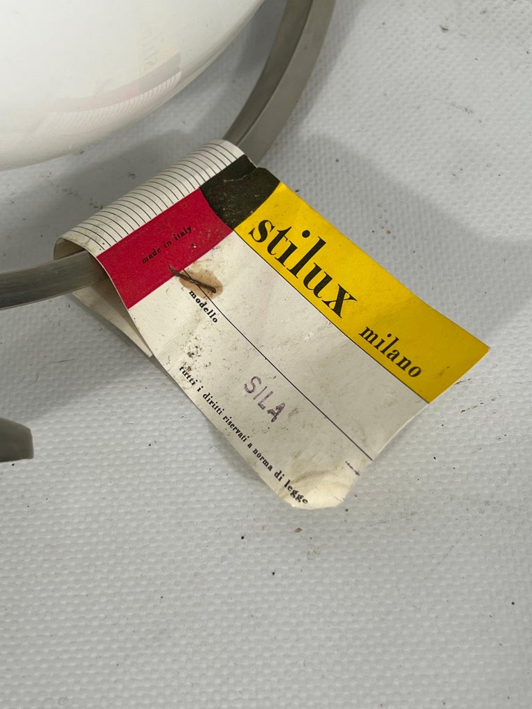 Stilux Milano, Single Aluminum and Perspex Wall Lamp Model Sila, Italy ...