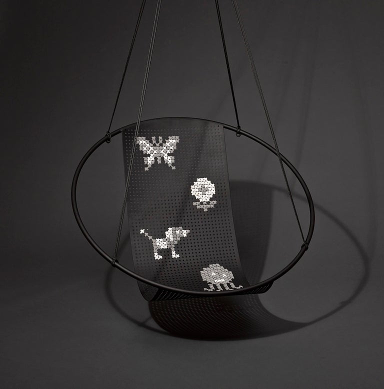 Stitch your own Steel Hanging Swing Chair For Sale at 1stDibs