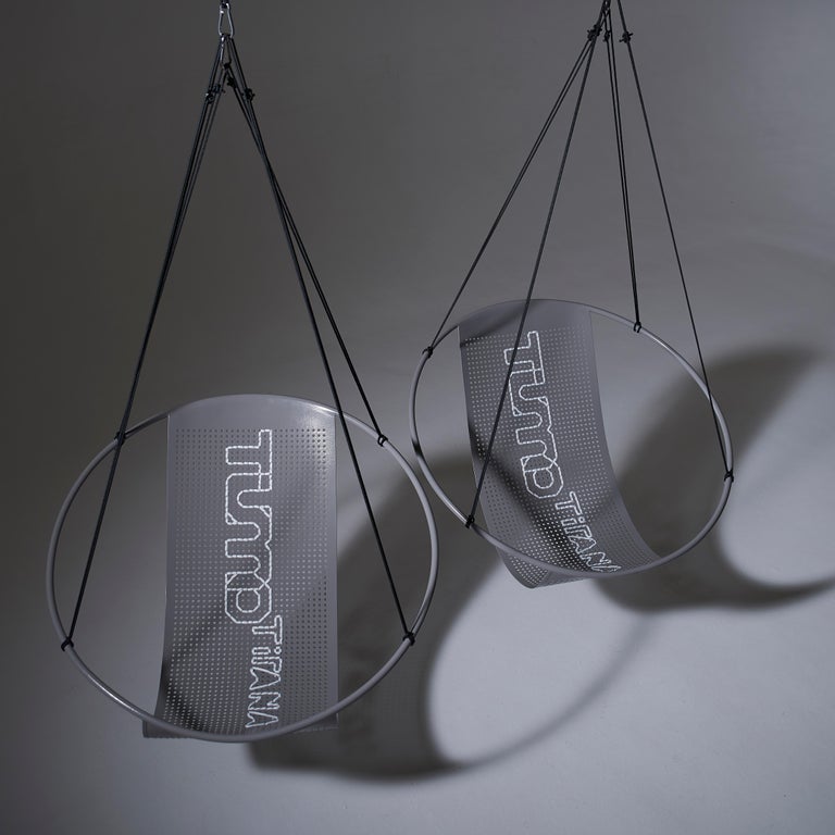 Stitch your own Steel Hanging Swing Chair For Sale at 1stDibs
