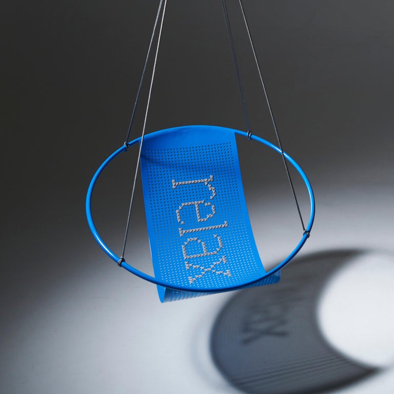 Stitch your own Steel Hanging Swing Chair For Sale at 1stDibs