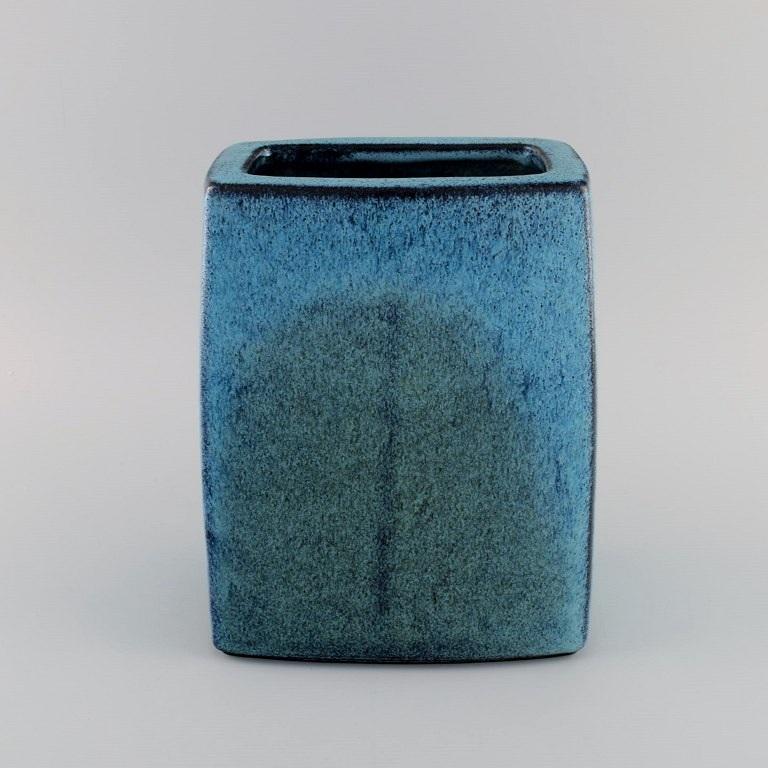 Stogo, Denmark, Stylish Vase in Glazed Ceramics, 1960s/70s at 1stDibs