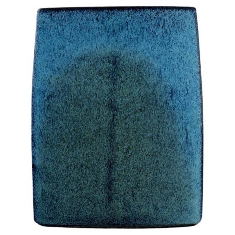 Stogo, Denmark, Stylish Vase in Glazed Ceramics, 1960s/70s at 1stDibs