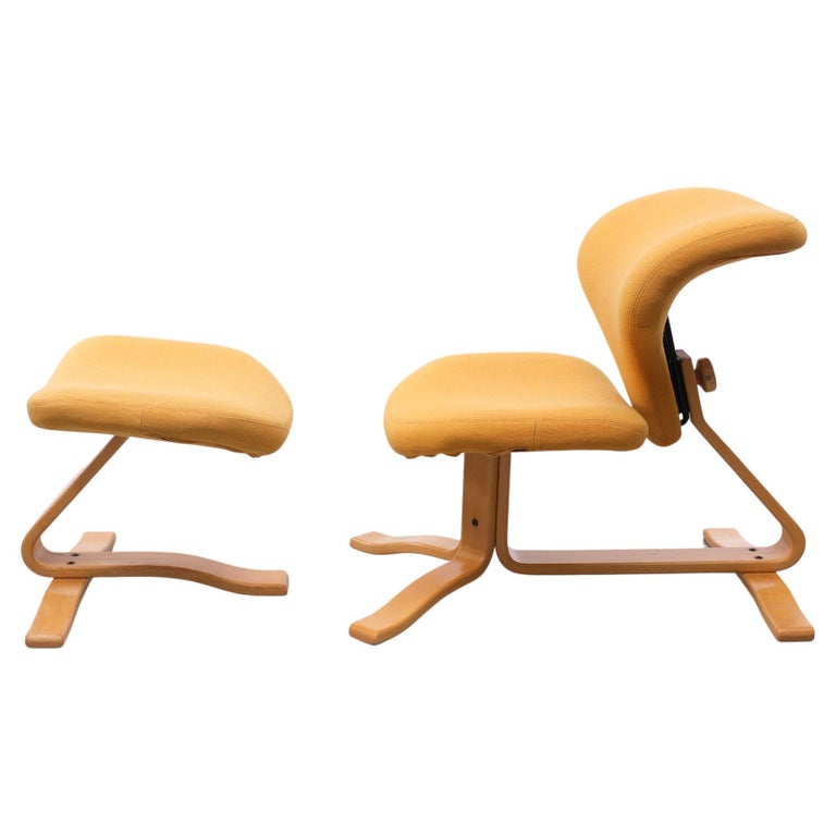 Stokke Lounge chair and Ottoman Peter Opsvik Norway 1970s For Sale at ...