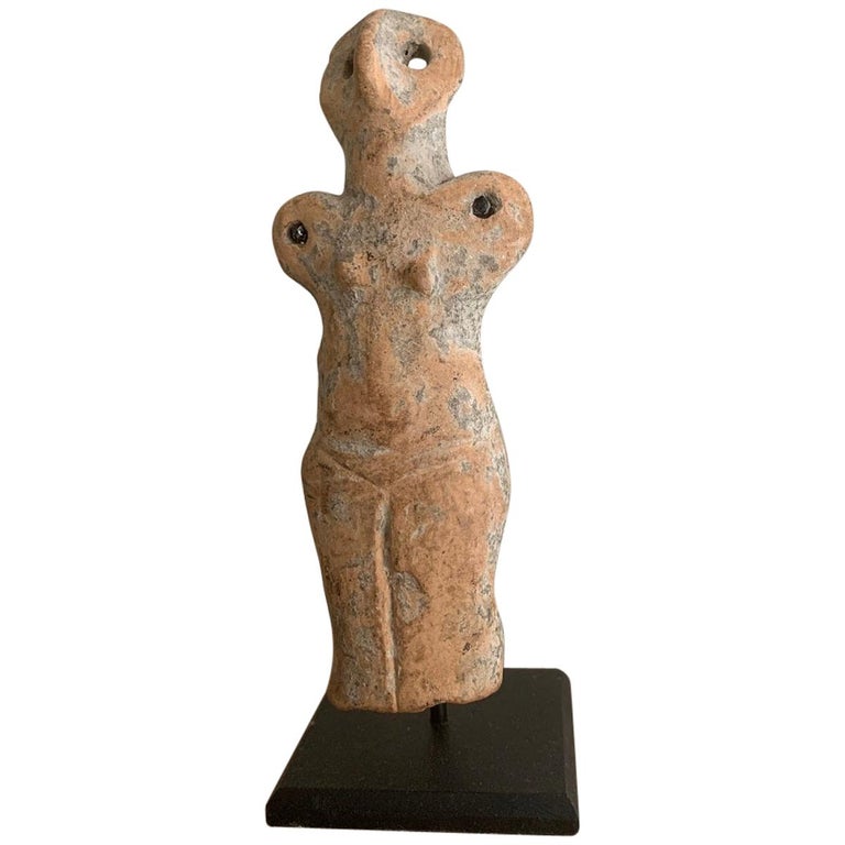 Stone Age Ceramic Mother Goddess Statuette at 1stDibs