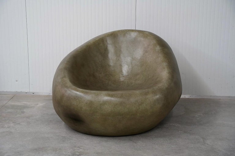 Stone Age-Inspired In/Out Chair in Resin For Sale at 1stDibs