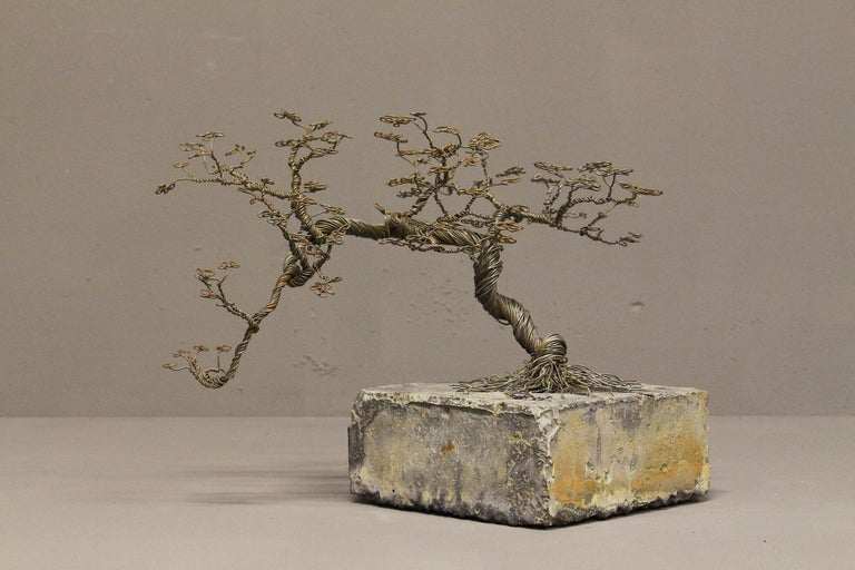 Stone and Iron 'Bonsai' Tree Sculpture by Bastiaan Beun, 2020 For Sale ...