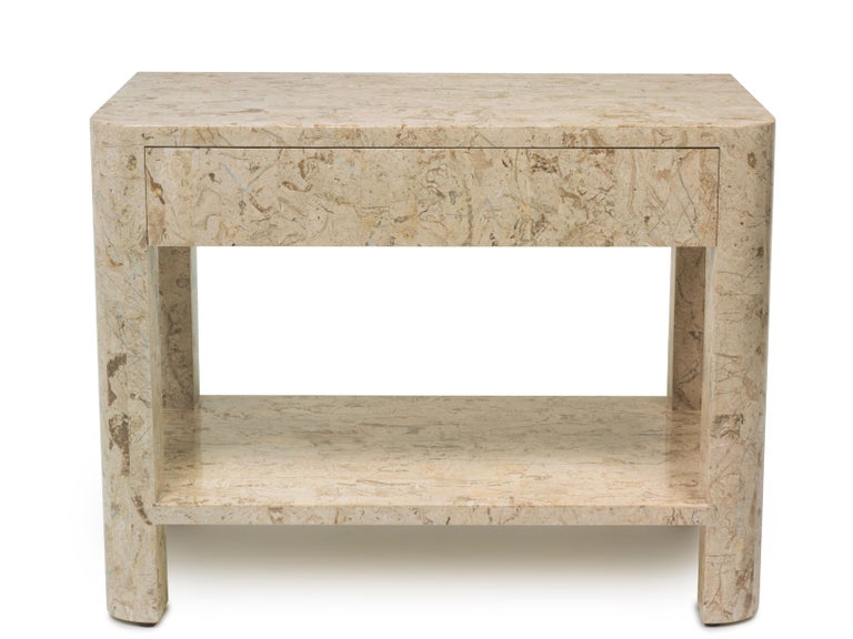 Stone Bedside Table For Sale at 1stDibs