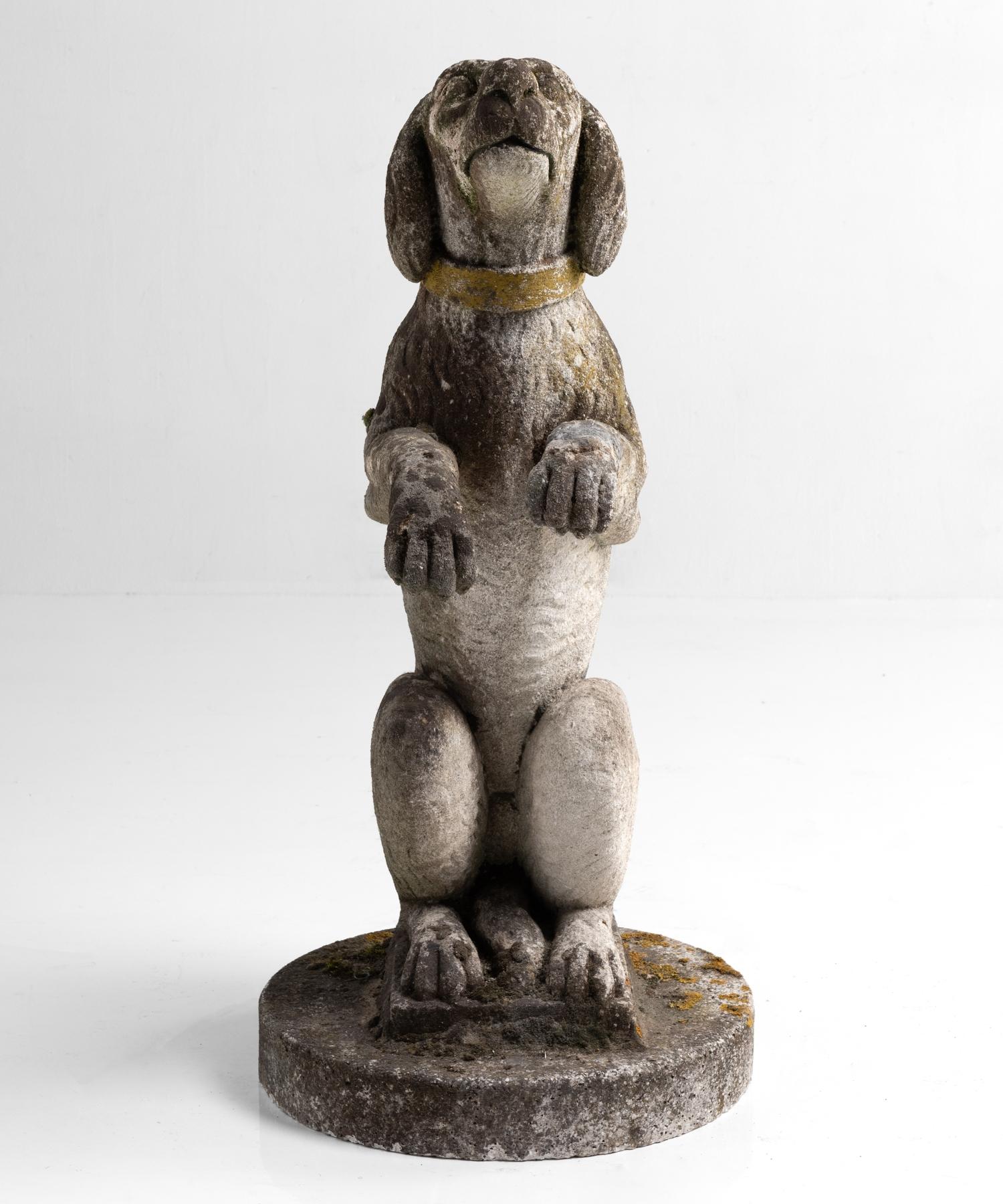 Stone Begging Dog, Italy, circa 1950 at 1stDibs