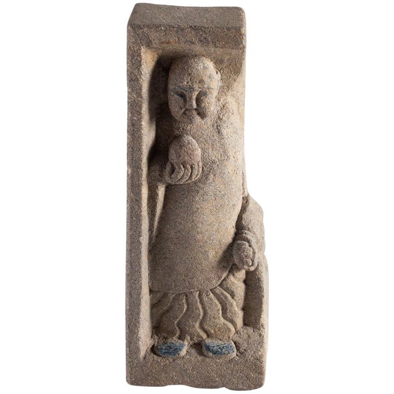 Stone Carved Man Sculpture For Sale at 1stDibs
