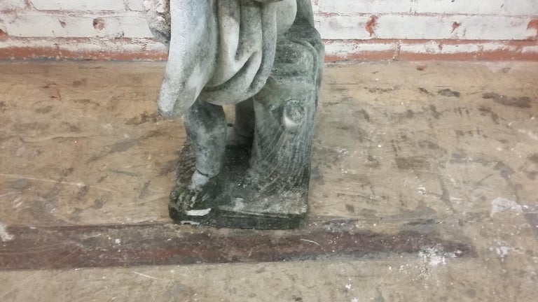 Stone Cherub Statue For Sale at 1stDibs