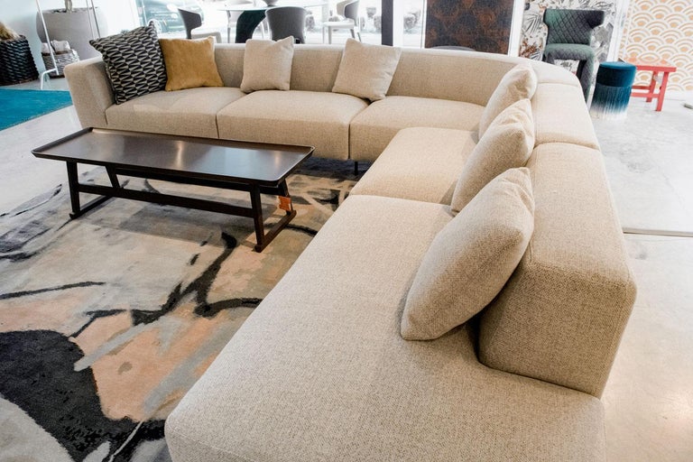 Stone Colored Curved Sectional Sofa, Bensen at 1stDibs | stone colored ...