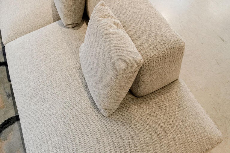 Stone Colored Curved Sectional Sofa, Bensen at 1stDibs | stone colored ...