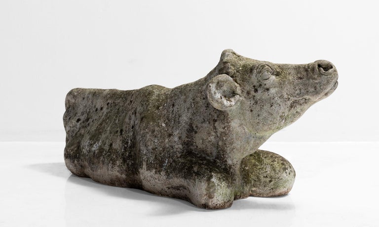 Stone Cow Sculpture at 1stDibs