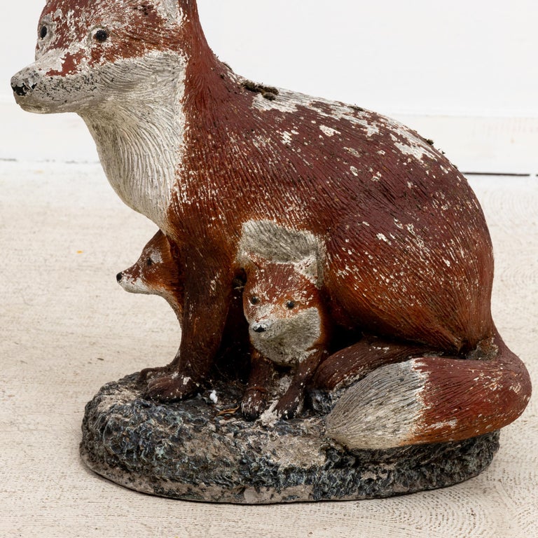 Stone Fox at 1stDibs | stone fox garden statue
