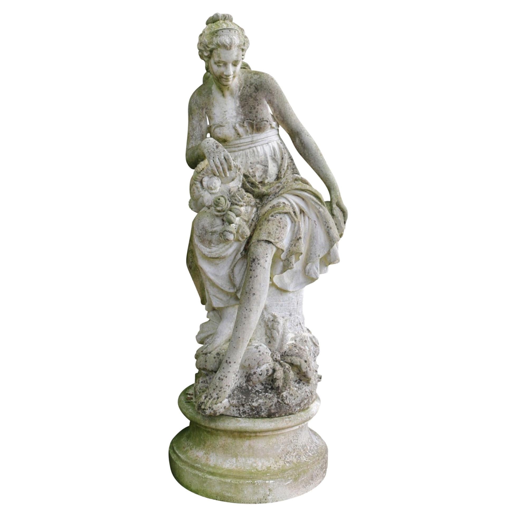 Stone Garden Statue of Venus at 1stDibs