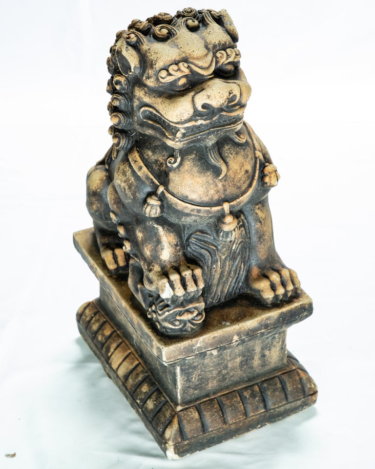 Stone Guardian Foo Lions For Sale at 1stDibs