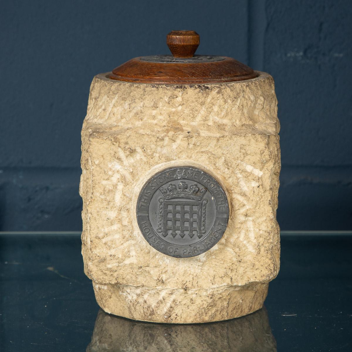 Stone Jar Made from Houses of Parliament Brickwork, England, circa 1950 ...