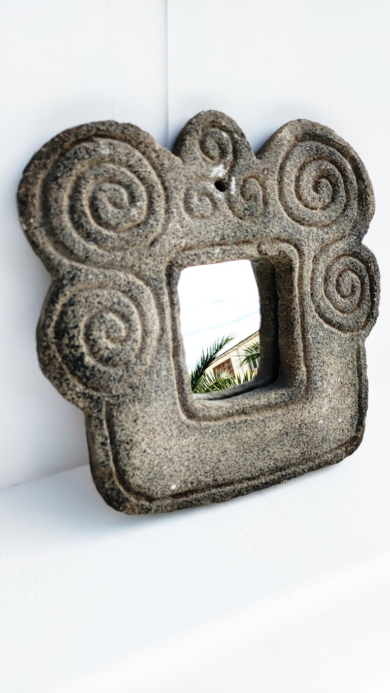Stone Mirror, France 1960s at 1stDibs