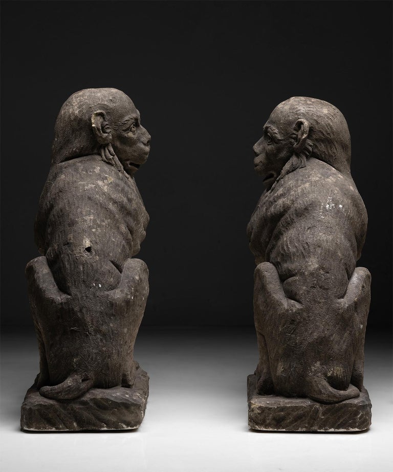 Stone Monkeys, England Circa 1950 For Sale at 1stDibs