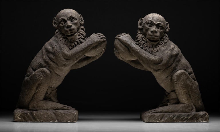 Stone Monkeys, England Circa 1950 For Sale at 1stDibs