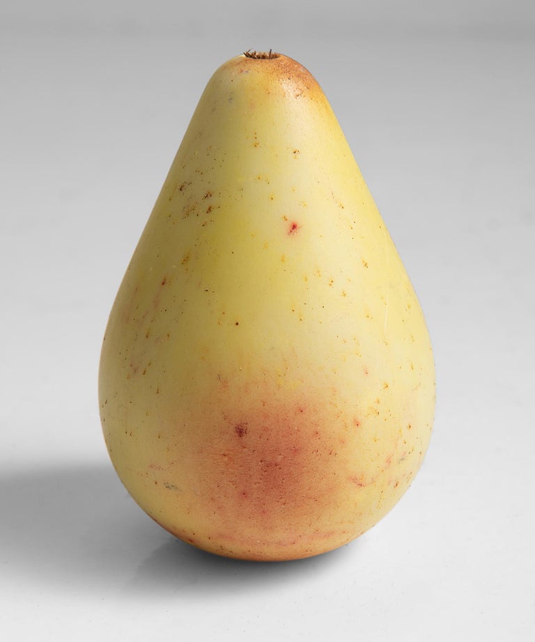 Hand Painted Stone Pear, America circa 1960. For Sale at 1stDibs