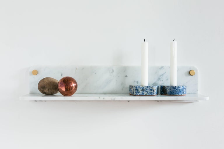 Stone Shelf, White Carrara Marble by Fort Standard in Stock at 1stDibs