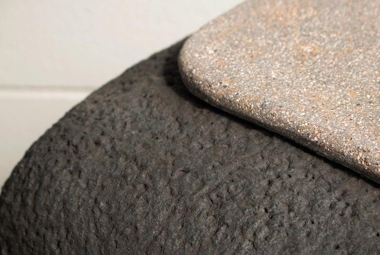 Stone Stool Contemporary Stool in Ceramic For Sale at 1stDibs